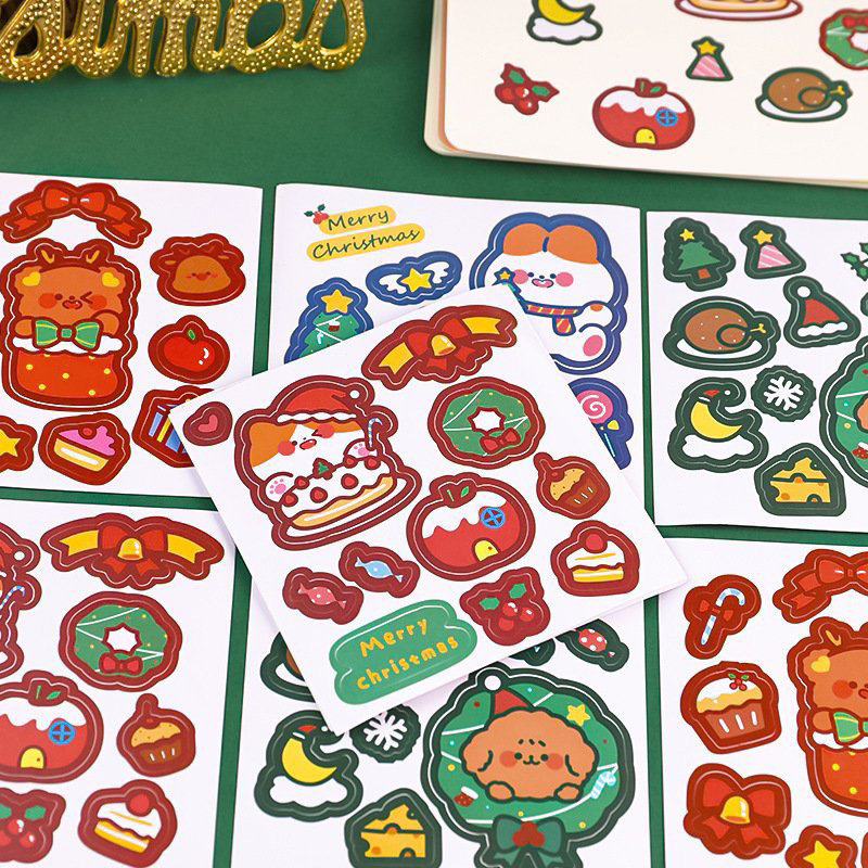 SET 10 Sticker Noel teen, quà tặng noel giá rẻ (SET 10 TẤM STICKER ...