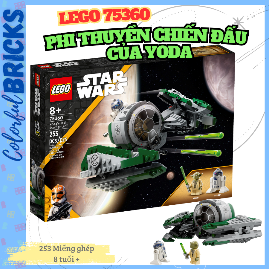 Lego 75360 - Phi thuyền chiến đấu của Yoda - Starfighter - Lego Star ...