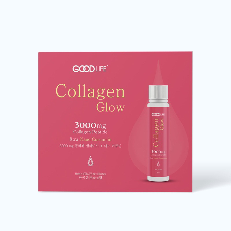 Nước uống Collagen Goodlife Collagen Glow 3000mg (Hộp 10 ống x 25mL ...