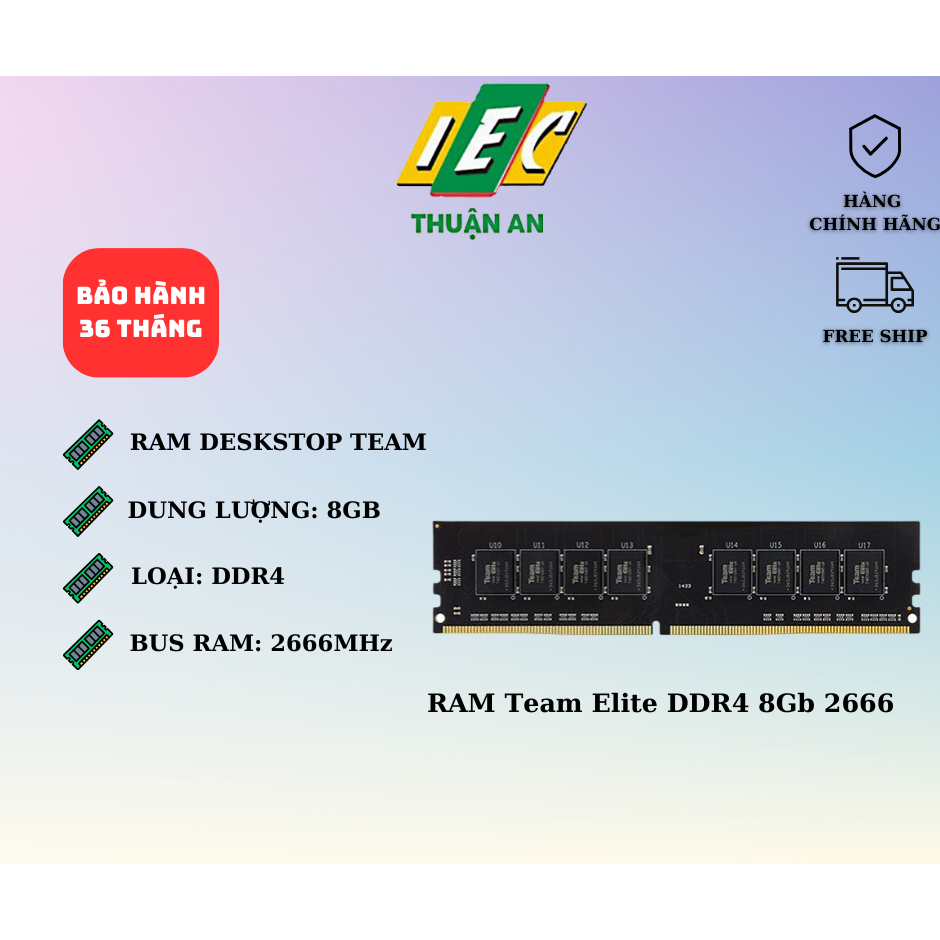RAM Team Elite DDR4 8Gb 2666 (Không tản) | Shopee Việt Nam