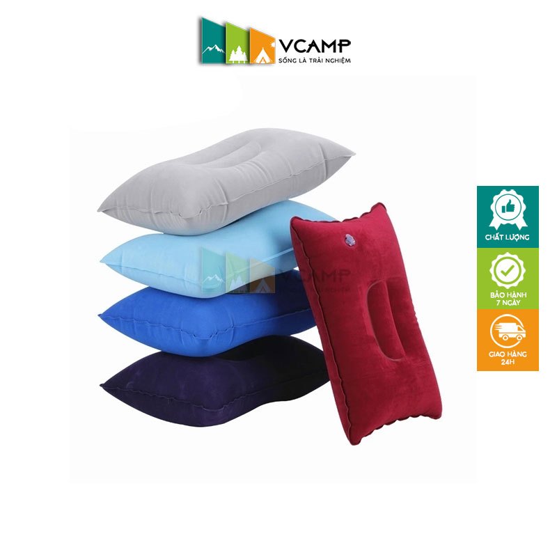 Gối hơi gấp gọn, gối ngủ văn phòng, du lịch cao cấp dã ngoại phượt leo ...