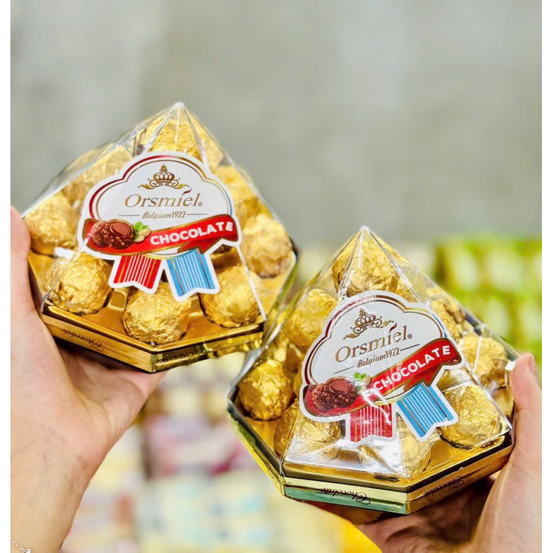 Socola viên nhân kem Faris/Hongya hộp mica đẹp mắt (Date 9/2024 ...