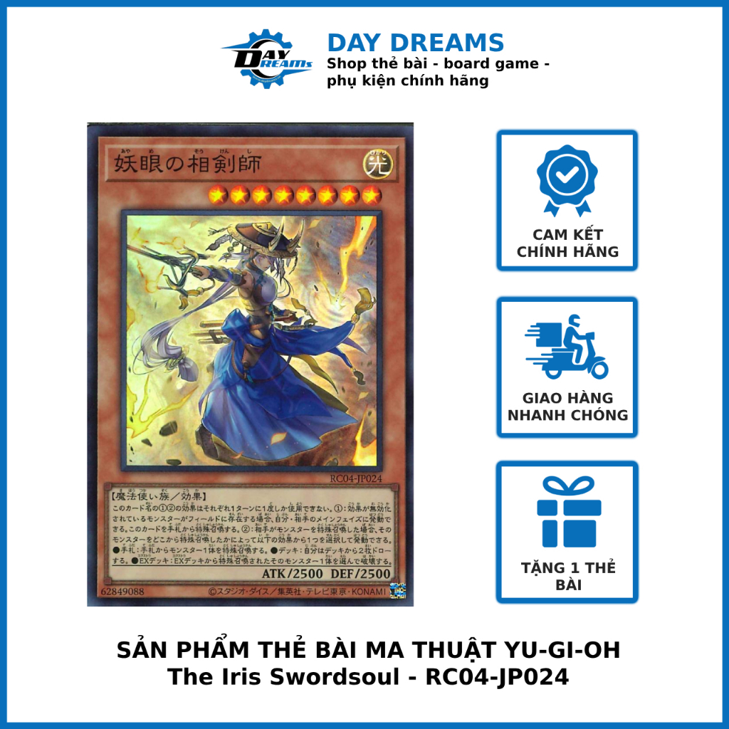 Thẻ bài Yugioh!: The Iris Swordsoul - RC04-JP024 (OCG) | Shopee Việt Nam