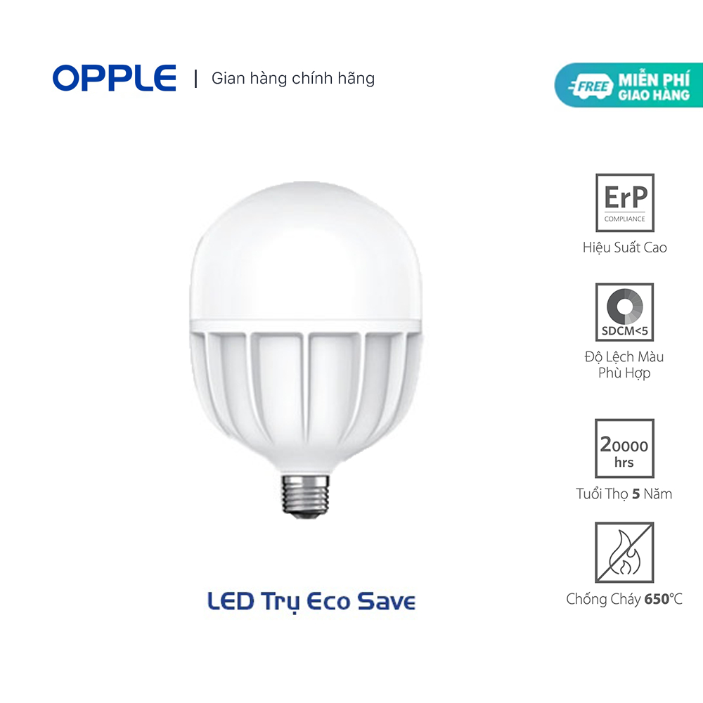 Bóng Đèn LED OPPLE Eco Save 1 High Power Bulb E27 50W - Tiết Kiệm Năng ...