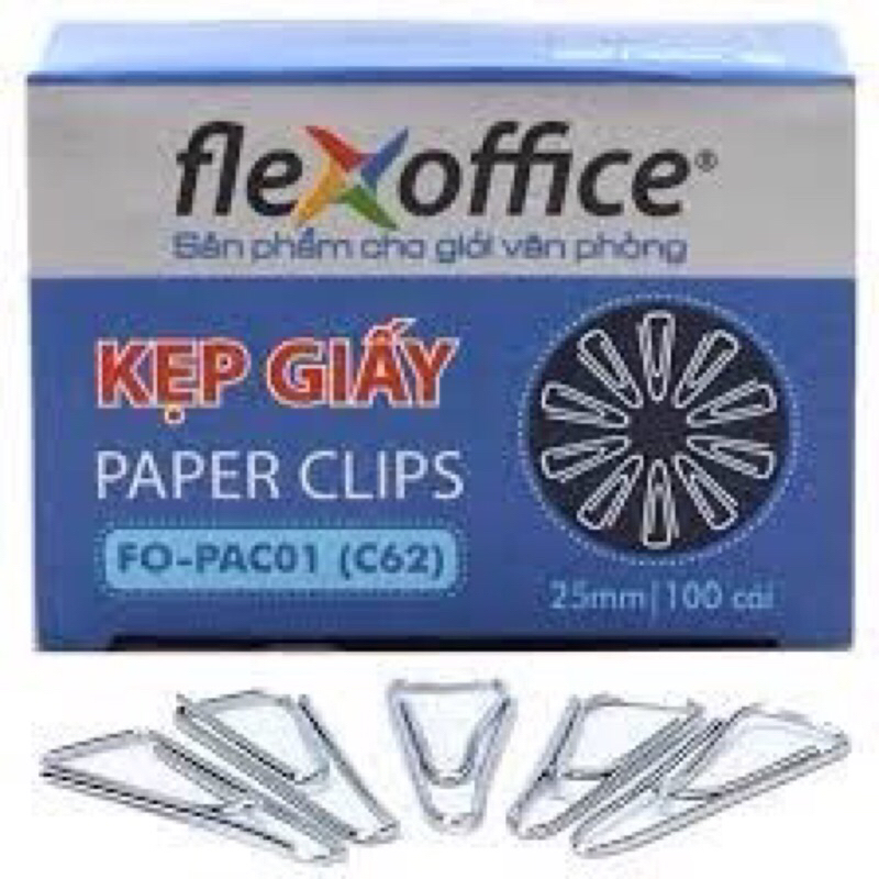 Kẹp giấy / Ghim cài tam giác Flexoffice FO-PAC01 | Shopee Việt Nam