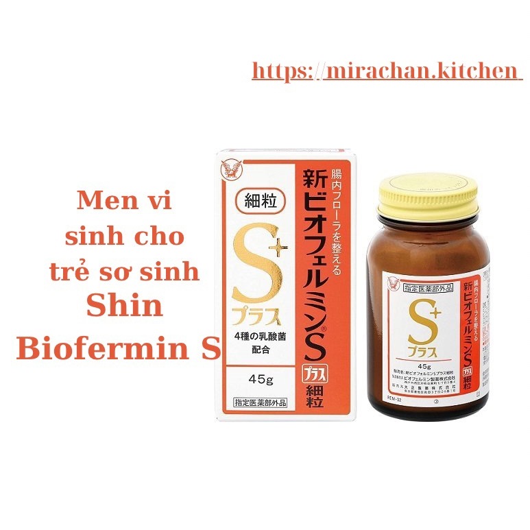 Men vi sinh cho trẻ sơ sinh Shin Biofermin S Nhật Bản (dạng bột , 45 g ...