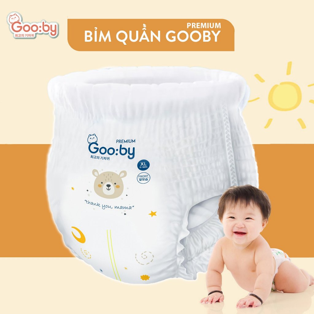 Tã/bỉm quần, dán Gooby Premium - Chuyên gia bỉm đêm, chống trào đến 12h ...