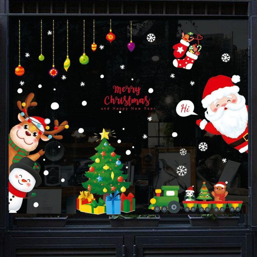 [HỎA TỐC] Decal Noel Lala trang trí hình ông già noel và tuần lộc đẹp ...