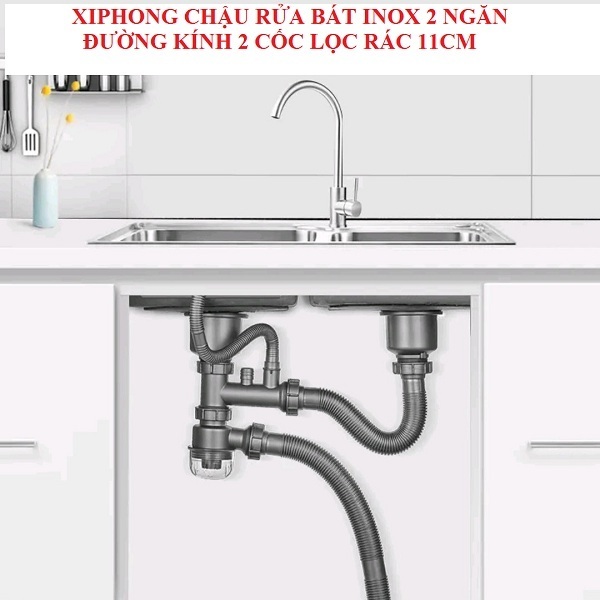 Xiphong chậu rửa bát [CHÍNH HÃNG] LOẠI KÍN TUYỆT ĐỐI, CHỈ dùng cho chậu ...