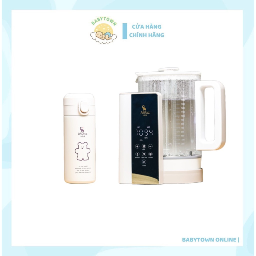 Chính hãng - Bình đun nước pha sữa cao cấp Moaz Bébé MB – 043 | Shopee ...
