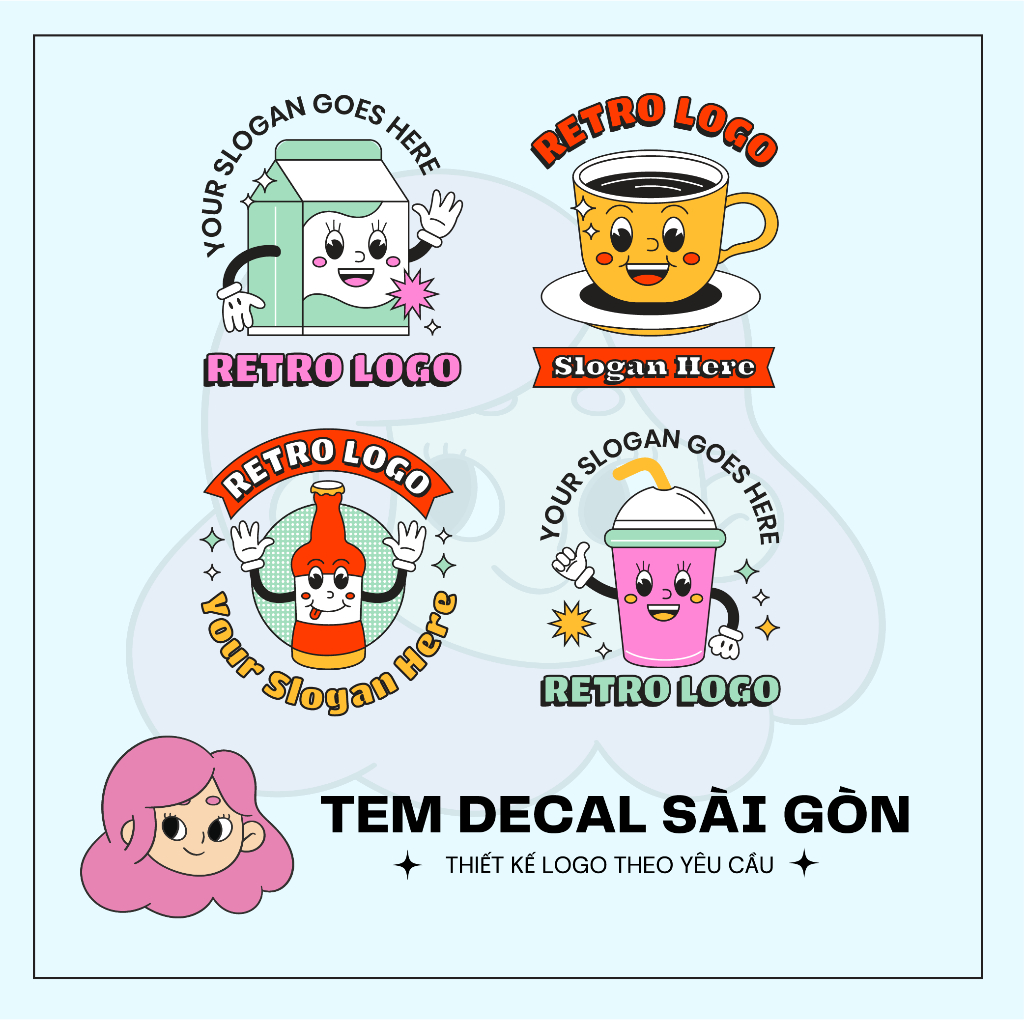 In Tem Logo Thiết kế LOGO Theo Yêu Cầu "TEM DECAL SÀI GÒN" | Shopee ...