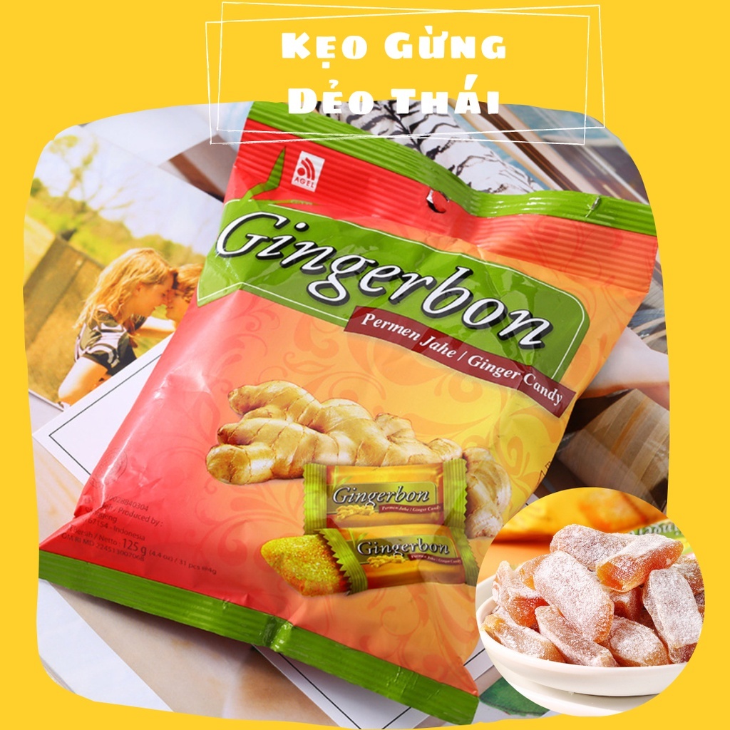 Kẹo gừng dẻo Gingerbon Indonesia 125g nhập khẩu chính hãng | Shopee ...