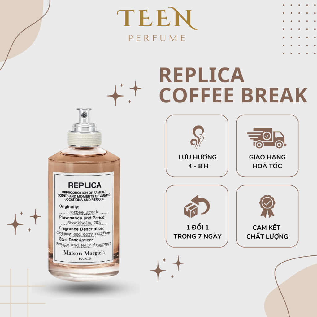 Nước Hoa Nam Nữ Replica Coffee Break - Hương thơm nhẹ nhàng ấm áp ...