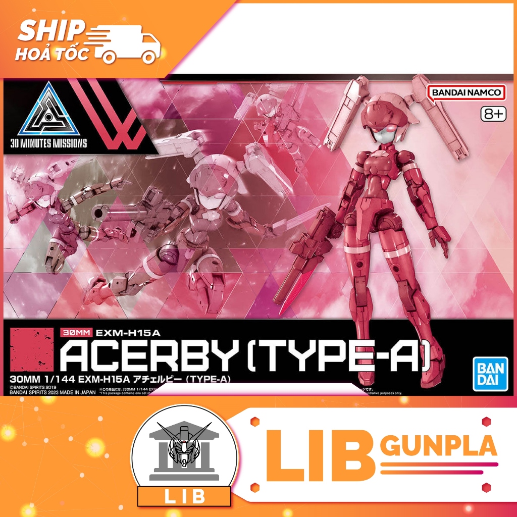 Mô hình lắp ráp Bandai 30MM 1/144 Acerby - Type A | Shopee Việt Nam