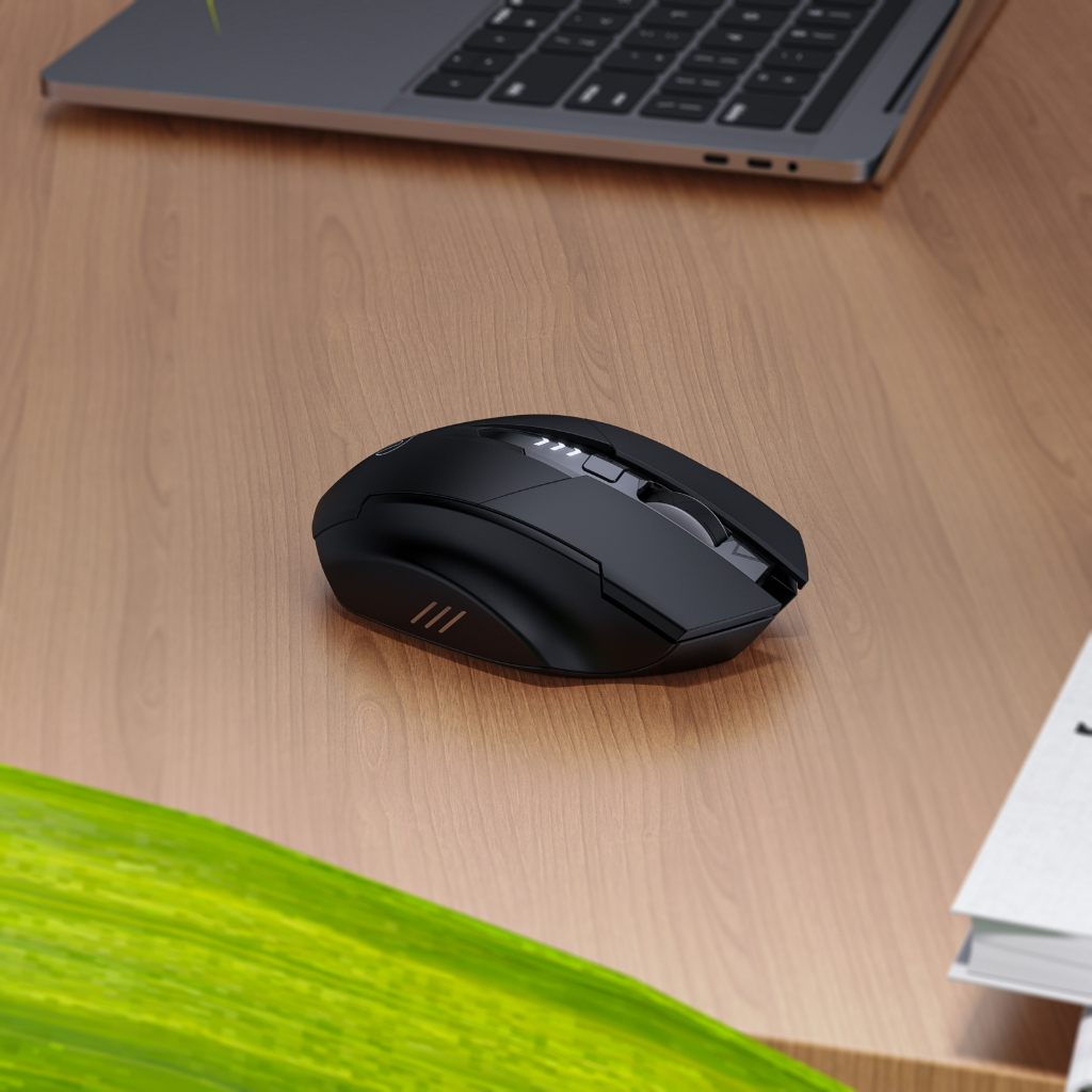 Chuột gaming không dây Inphic A1 3 chế độ kết nối (BT4/BT5/2.4ghz) pin sạc độ nhạy 1600DPI chơi ...