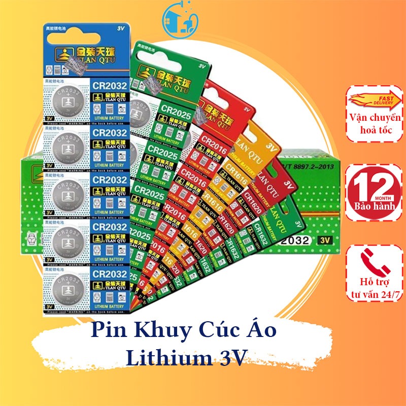 Pin Cúc Áo Lithium 3V - Mã Pin CR2032-CR2025-CR2016-CR1632-PIN CR1616 ...