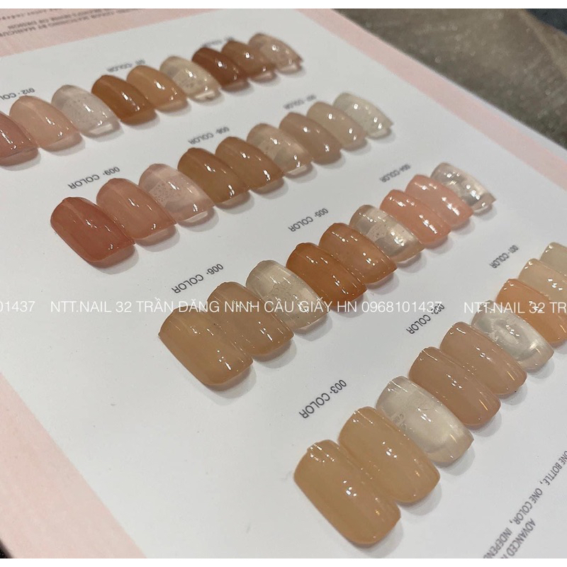 Set sơn gel thạch đục Minayin 12 chai ( kèm bảng màu ) | Shopee Việt Nam
