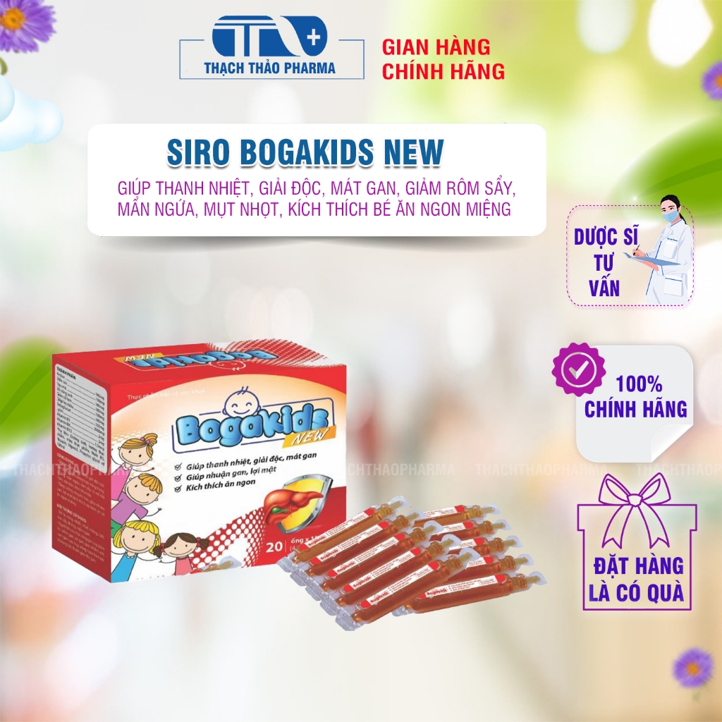 BỔ GAN TRẺ EM BOGAKID - THANH NHIỆT, GIẢI ĐỘC, MÁT GAN, TĂNG CƯỜNG ...