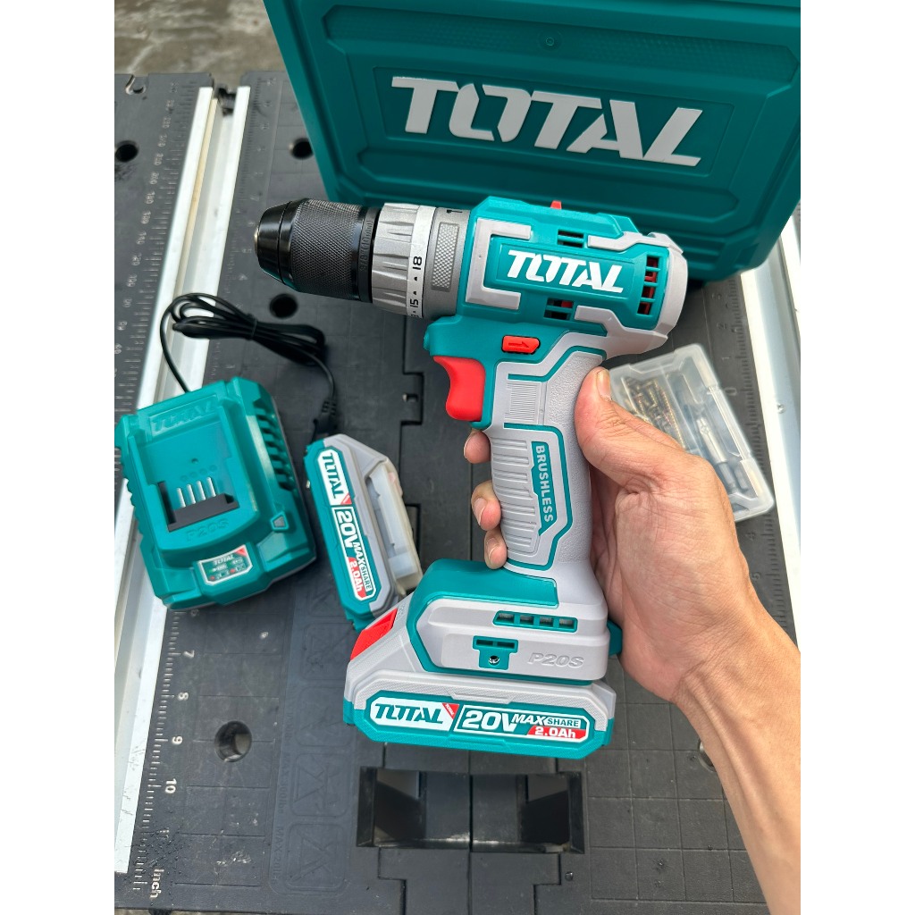 Máy Khoan Búa 50Nm Dùng Pin 20V TOTAL TIDLI20508 Hàng Chính Hãng Bảo ...