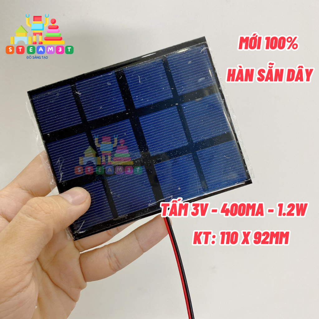Tấm pin năng lượng mặt trời đã hàn sẵn dây - PIN MẶT TRỜI MINI - 2V 3V ...