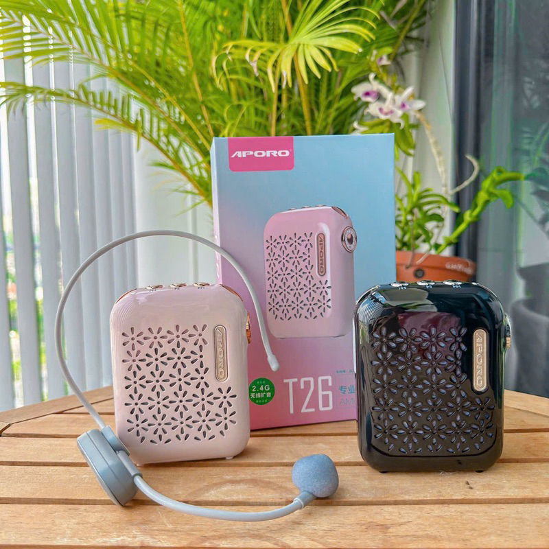 Máy trợ giảng không dây Aporo T26 thời gian Mic sử dụng 24h liên tục ...