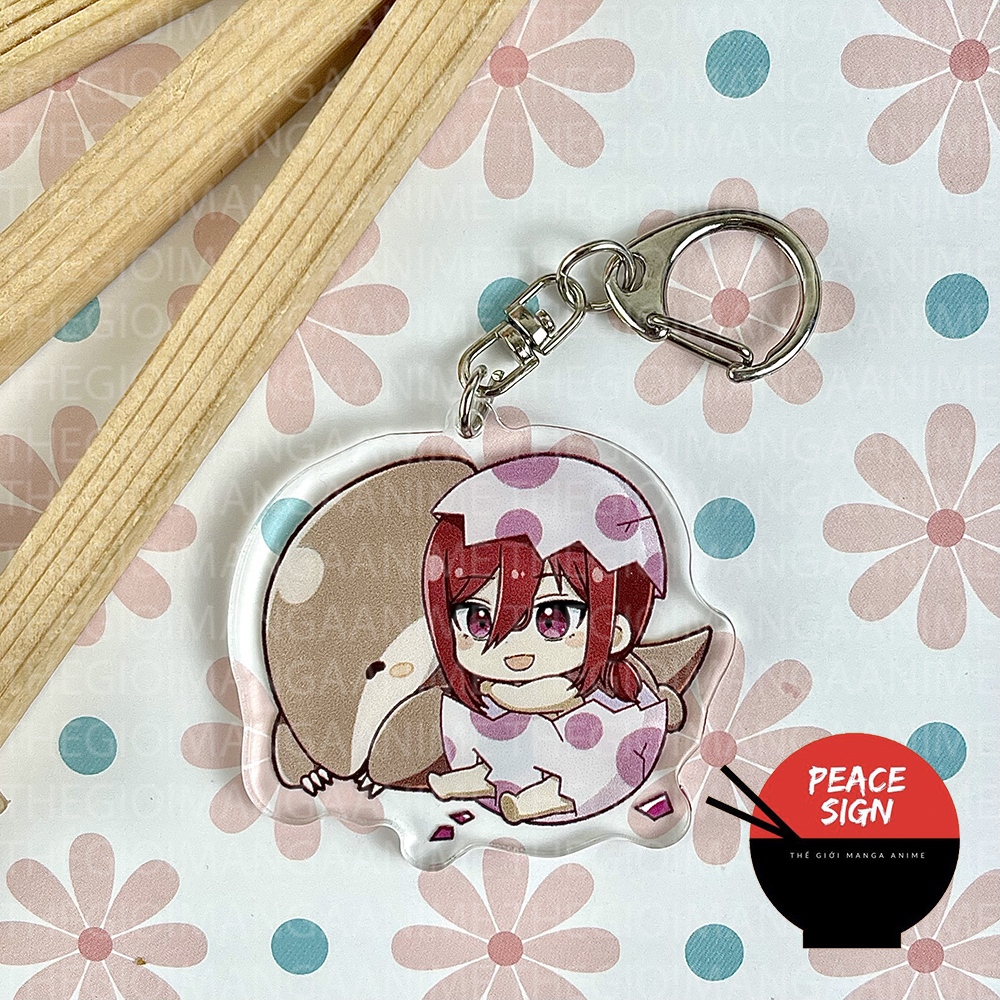 Móc khóa BLUE LOCK ver TRỨNG KHỦNG LONG in hình anime chibi mica trong ...