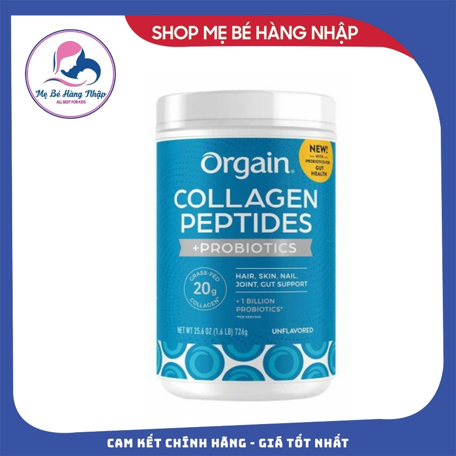 Collagen thủy phân Orgain Collagen Peptides + Probiotics Unflavored ...