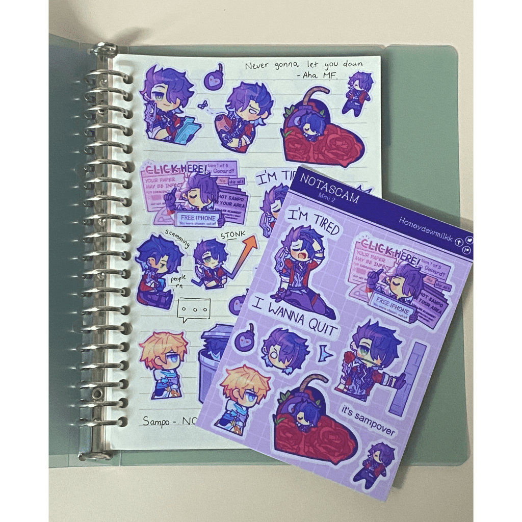 [Honkai Star Rail] Hình dán sticker A6 Sampo và Gepard (4 mẫu) | Shopee ...