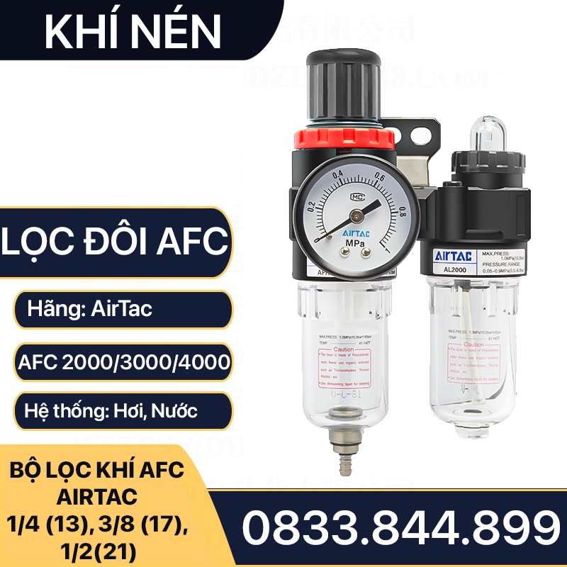 Lọc Đôi Khí Nén, Bộ Lọc Đôi Điều Chỉnh AirTac AFC, BFC | Shopee Việt Nam