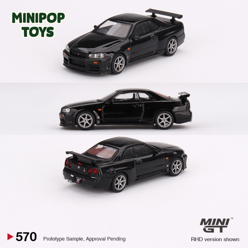 Xe mô hình chính hãng MiniGT 570 - Nissan Skyline GT-R (R34) V-Spec ...
