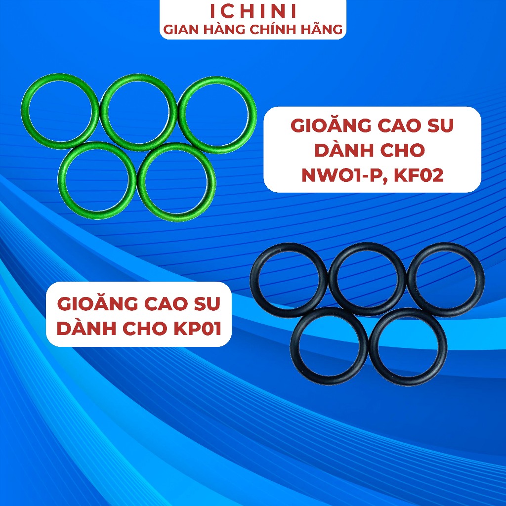 Gioăng cao su xi lanh dành riêng cho bơm lốp ô tô ICHINI mã NW01-P, KF02 và KP01 | Shopee Việt Nam