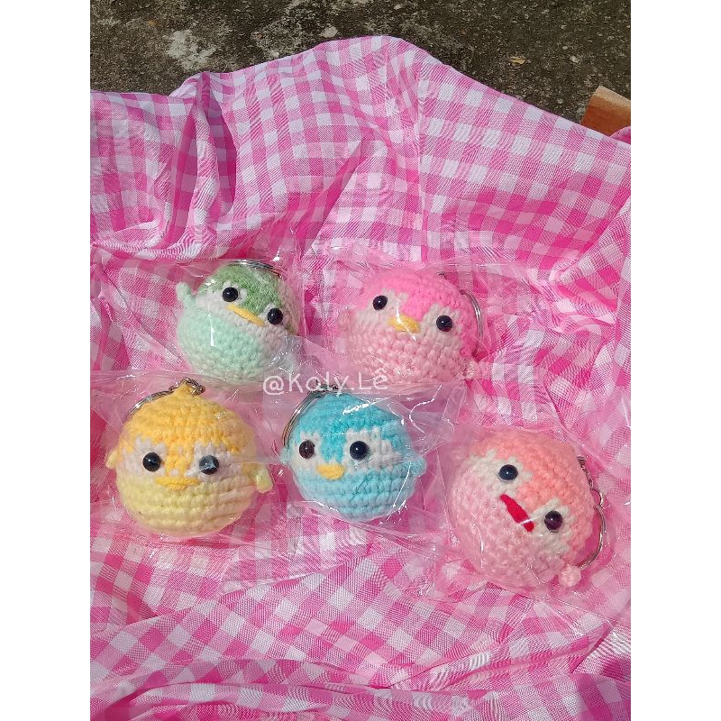 Móc khóa len handmade - Chim cánh cụt mini | Shopee Việt Nam