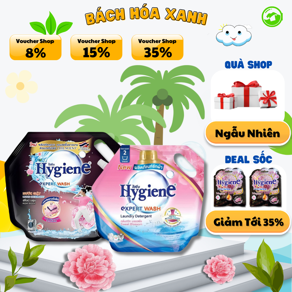 Nước Giặt Xả 2 Trong 1 Hygiene Thái Lan Túi 1800ml | Shopee Việt Nam