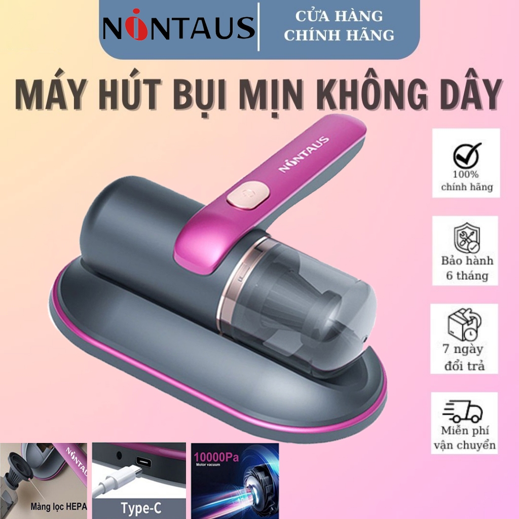 Máy Hút Bụi Mịn Sofa Chăn Ga Giường Nệm Cầm Tay NONTAUS 10000Pa sạc ...