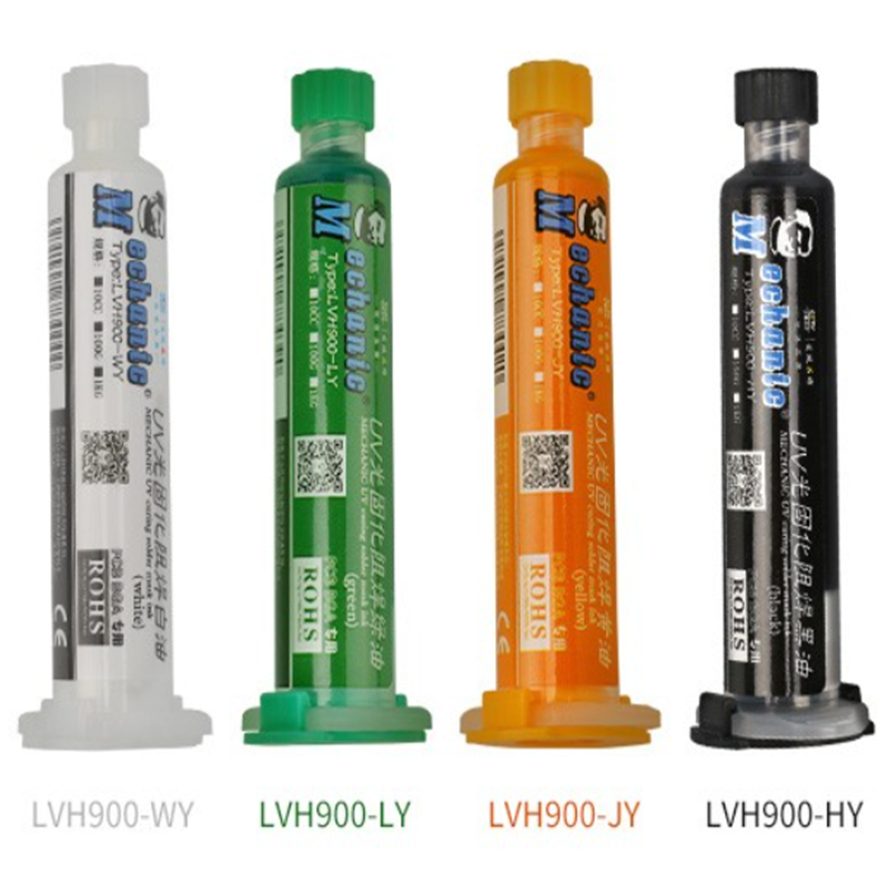 Keo uv mechanic dùng phủ main mạch laptop, điện thoại (xanh, cam, đen ...