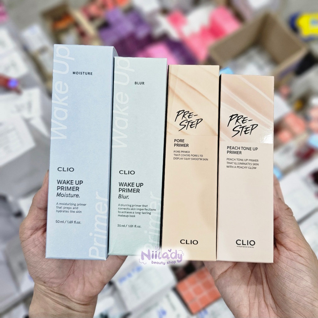 Kem lót Clio Pre-Step Pore Primer, Pre-Step Moist Primer, Pre-Step ...