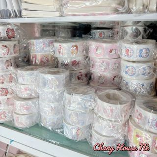 Cuộn Set 500 Sticker Nhãn Dán Doraemon, Sanrio, Hello Kitty, Gấu Dâu ...