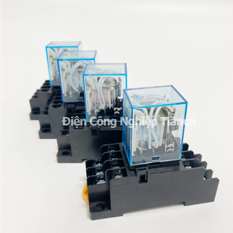 ( Tặng đế ) Relay kính trung gian Omron 14 chân MY4NJ Kèm đế 12VDC 24VDC 220VAC 380VAC | Shopee ...