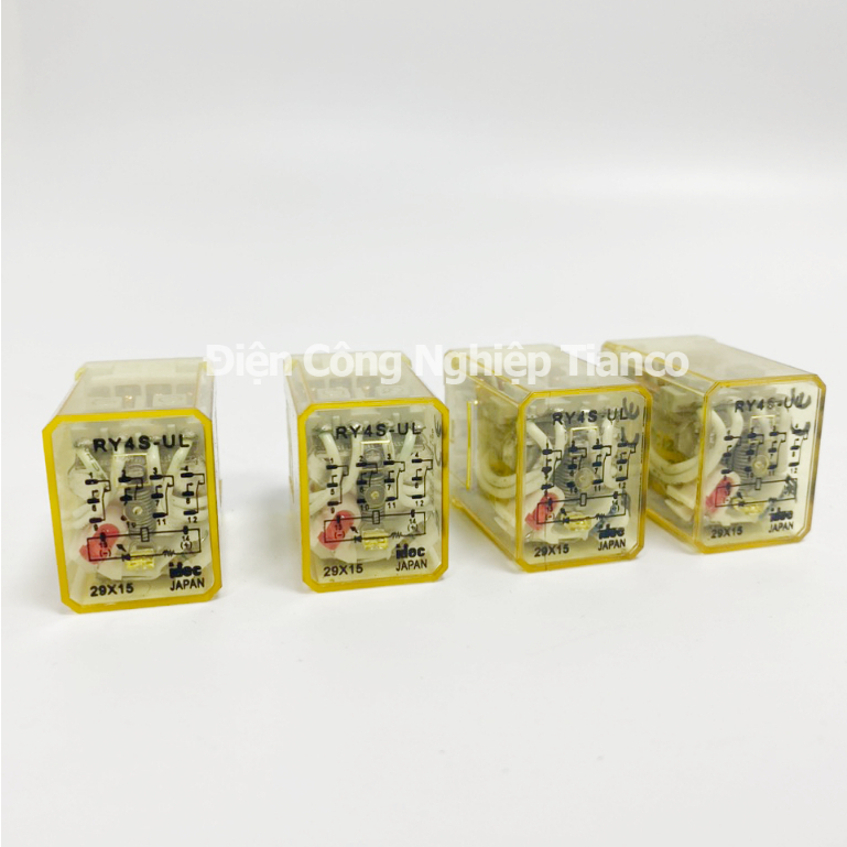 Relay role trung gian IDEC RY4S - UL 14 chân nhỏ 12V 24V 220V | Shopee ...