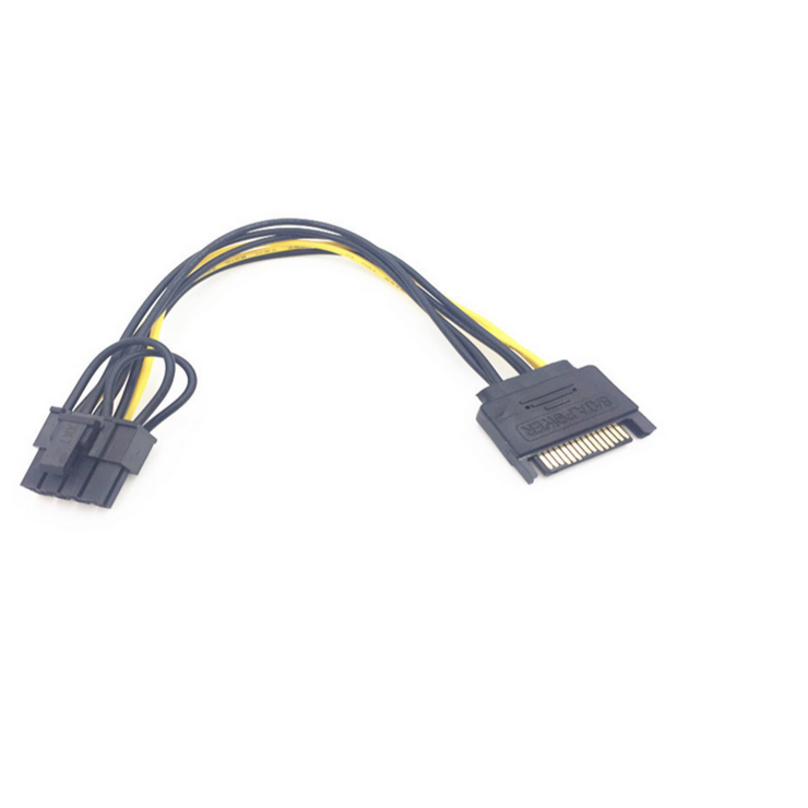 Cáp nguồn VGA/card màn hình 8 pin, ổ cứng 15pin đến 8 Pin, Cáp cấp ...