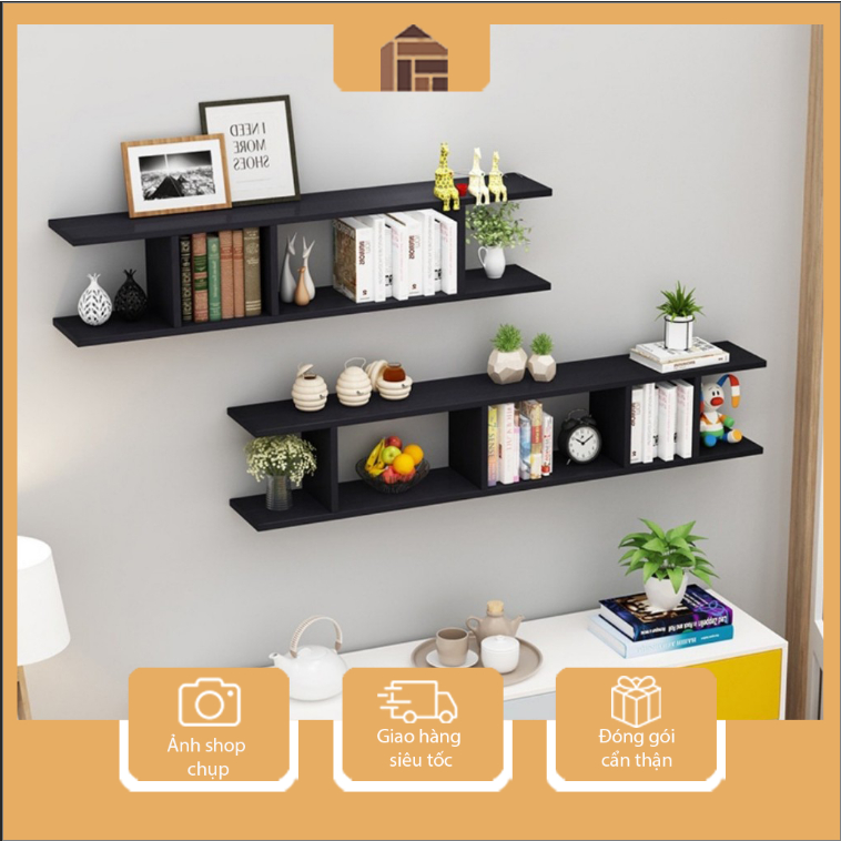 Kệ Gỗ Để Sách Treo Tường Mơ KT001 Nhiều Ngăn Tiện Lợi Gỗ Lõi Xanh MDF ...