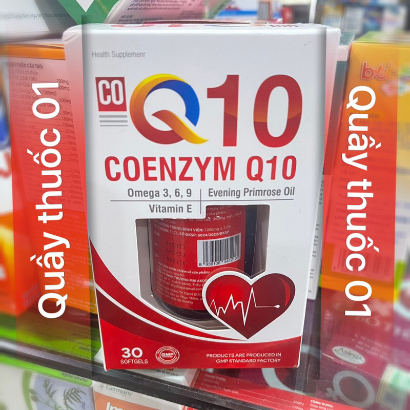 Viên uống Q10 COENZYM Q10 - Hỗ trợ tăng cường sức khoẻ tim mạch (lọ 30 viên) | Shopee Việt Nam