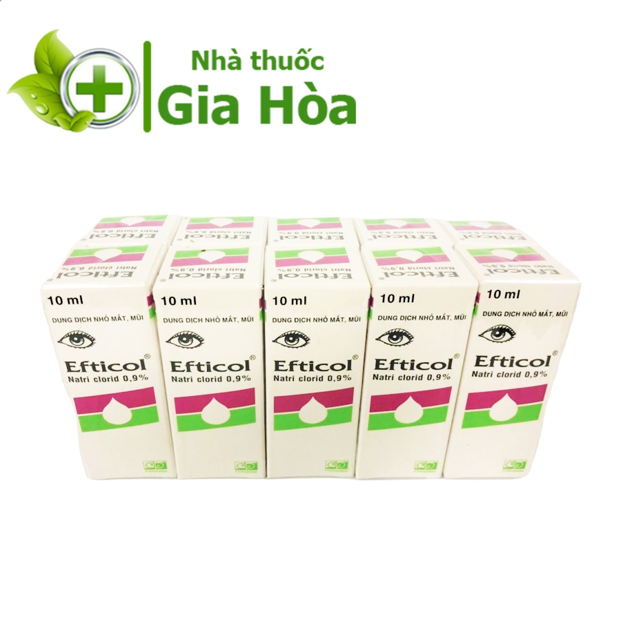 [LỐC 10] Dung dịch nước muối sinh lý Efticol (Natri Clorid 0,9% - đẳng ...