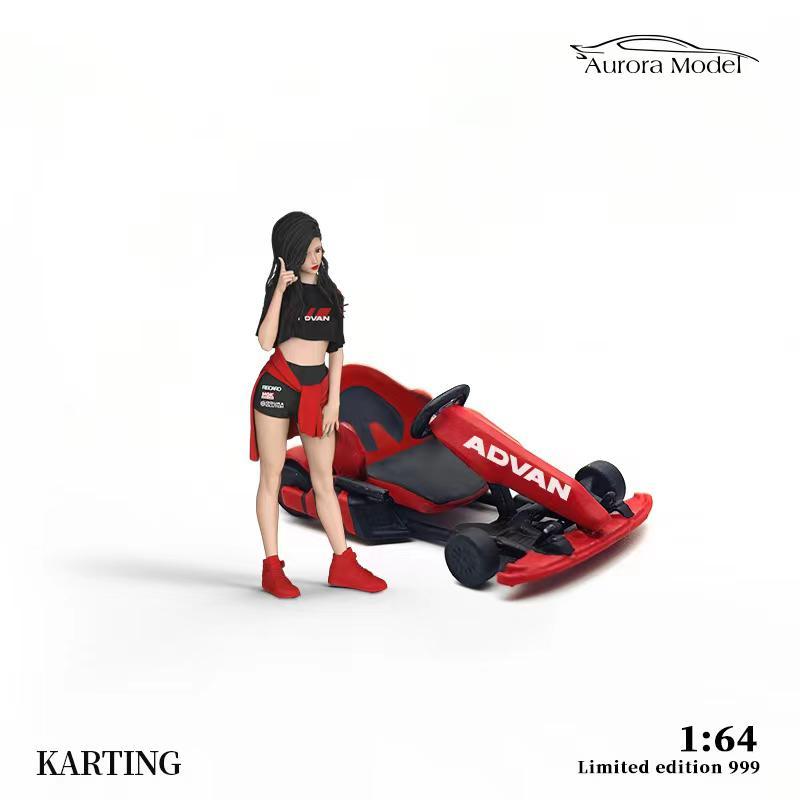 FIGUE 1:64 AURORA MODEL - Kart Racing Doll Suit Advan Livery (Figure ...