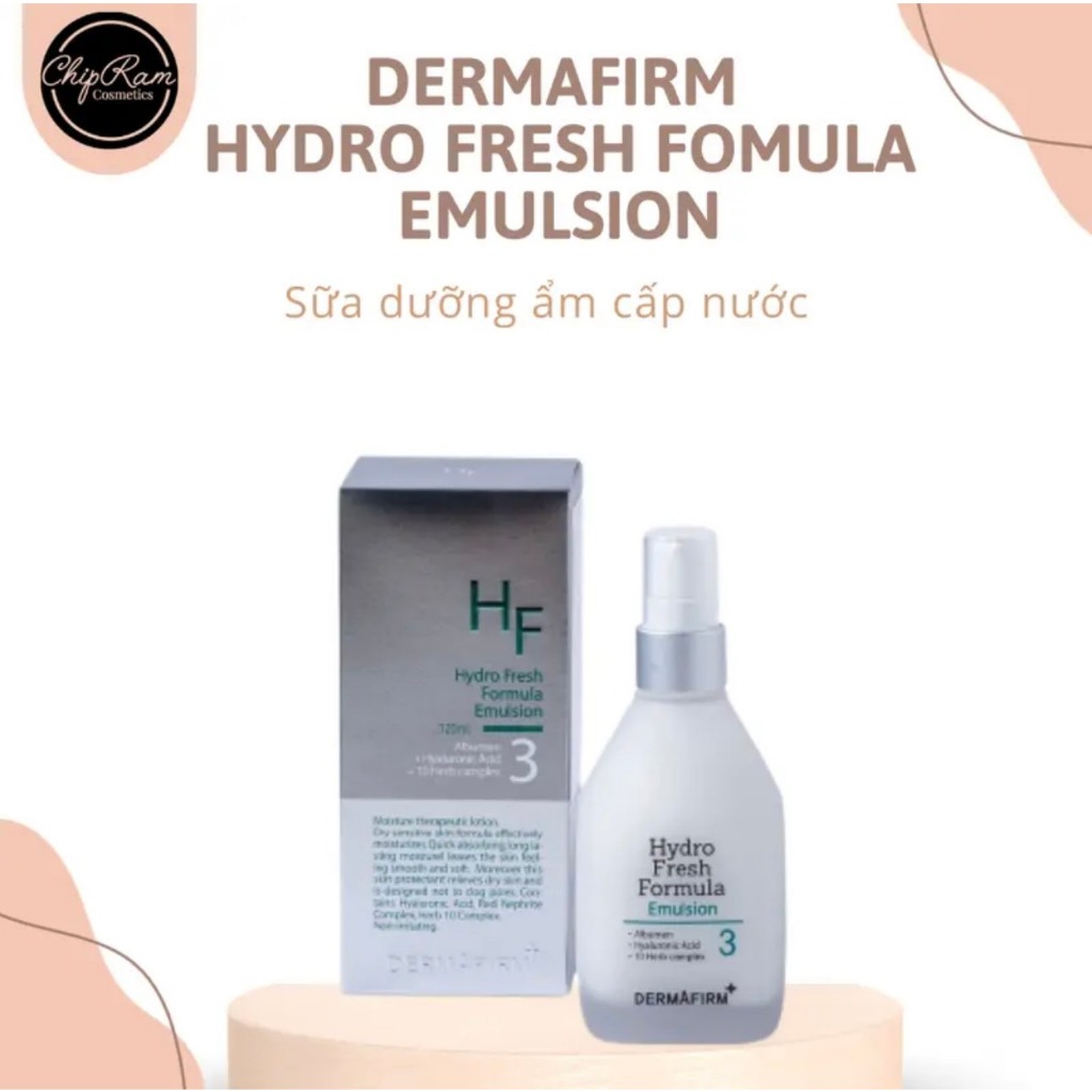 Sữa Dưỡng Ẩm Da Mặt Dermafirm Hàn Quốc-HF Hydro Fresh Fomula Emulsion ...