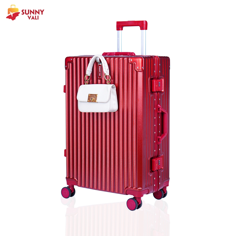 Vali SIZE 28 inch - SUNNY LUMI LM01 nhựa PC, bo góc khung nhôm - khóa ...