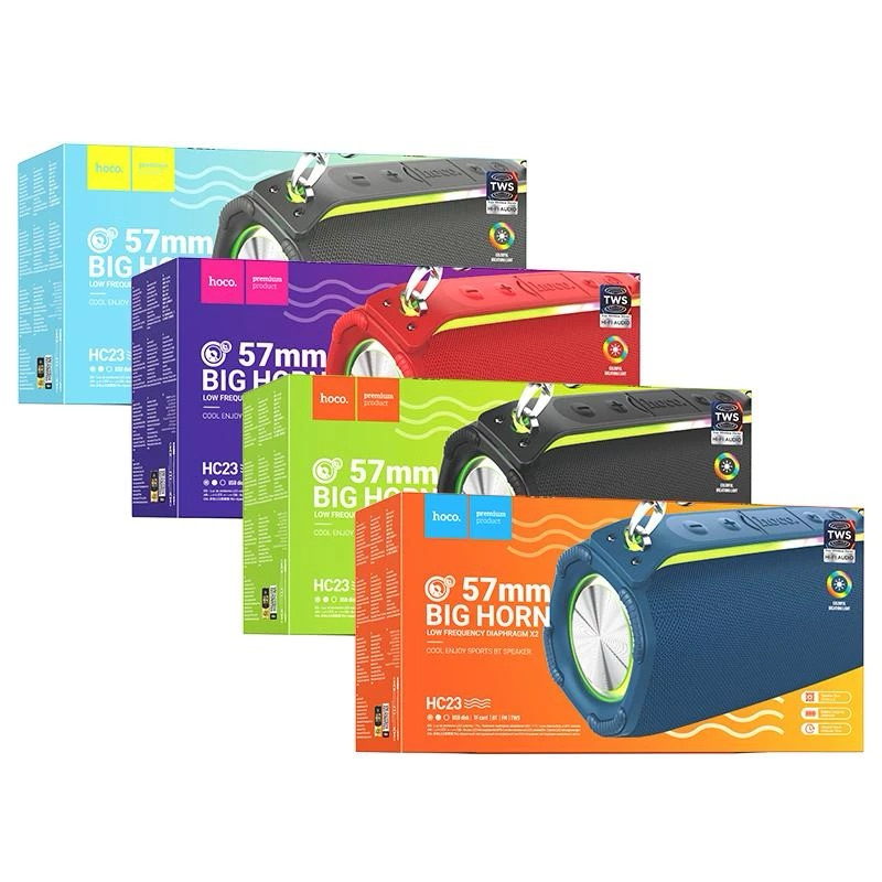 Loa Bluetooth Hoco HC23 5W*2 Với Bộ Loa To, Dải Viền Led, Kèm Dây Xách ...