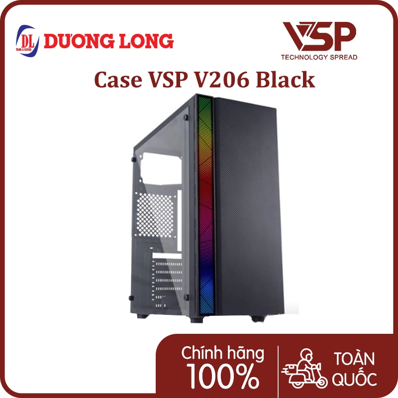 Thùng PC VSP Game V3-601B (Black) | Shopee Việt Nam
