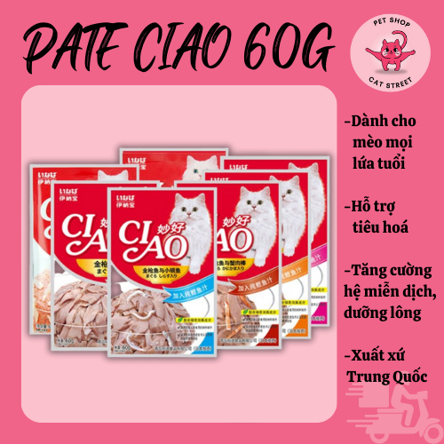 Pate cho mèo Ciao 60g (Trung) | Shopee Việt Nam
