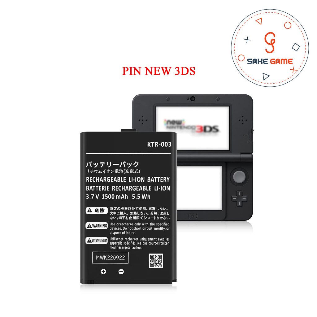 Pin máy chơi game Nintendo New 3DS Pin Nintendo New 3DS Pin New 3DS ...